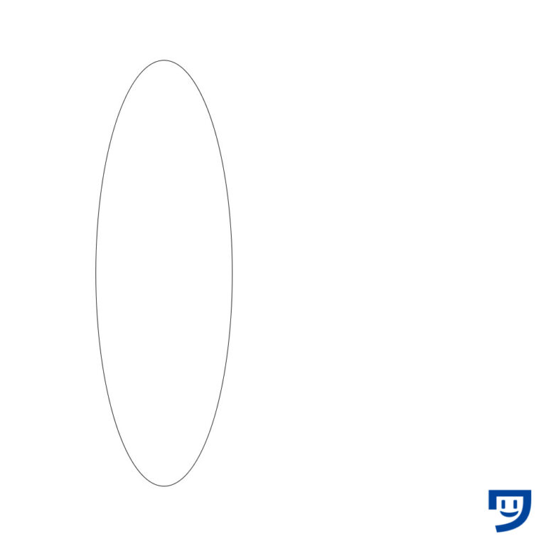 【Processing】ellipseで楕円を描く【数値を調整したら線も描けた】