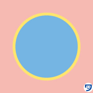 【Processing】strokeで輪郭線の色を変える方法【黒以外にしてみたら、新鮮な気持ちになれた】