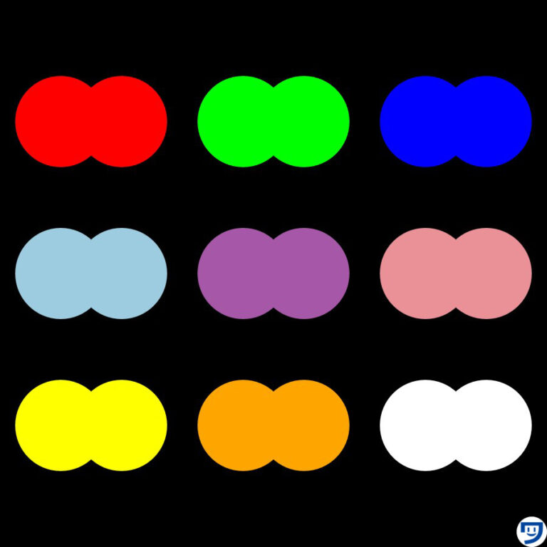 【Processing】blendMode使って図形を描いたときの見え方の違い【10種類】